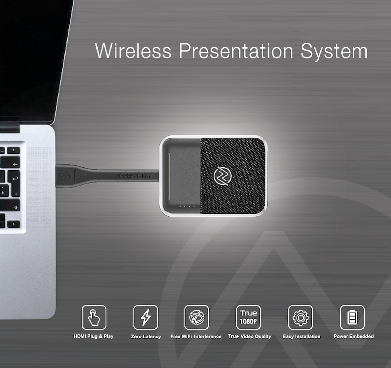 Wireless HDMI 2K Collaboration system/ Latency 0,1ms/ 10m VisionShare A10