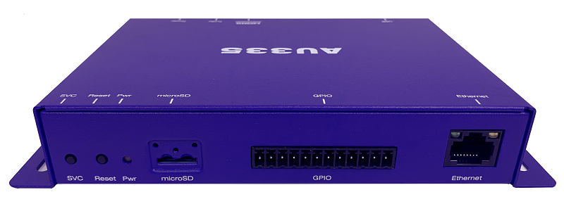 Audio Player LAN, USB-C, analog Audio, 8 GPIO AU335